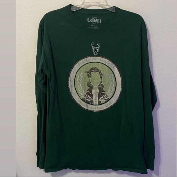 Marvel | Shirts | Green Loki Long Sleeve | Poshmark